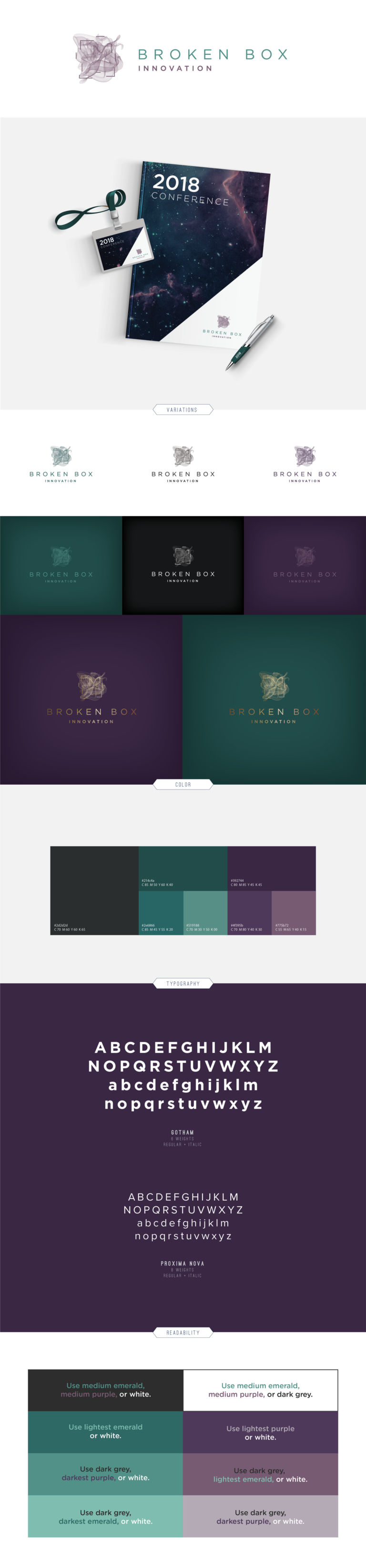 Broken box innovation logo + Style Guide – Milena V. Gavala | Curious G ...